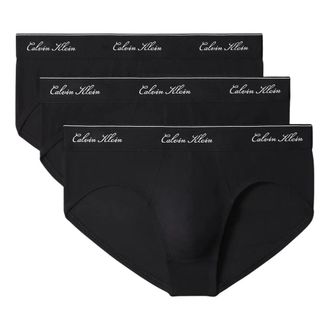 Calvin Klein Icon Cotton Stretch Script 3-Pack Hip Brief - - Underwear - Herren - Schwarzk - XL
