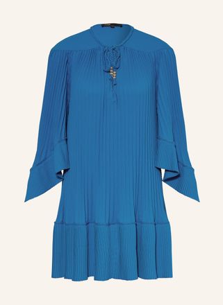 Maje Plisseekleid Mit 3/4-Arm blau