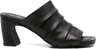 Ash Ash, Femme, Chaussures, Noir, Taille: 39 EU Eva Ruched Leather Sandales