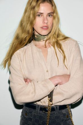 Gerard Darel Blouse en lurex - LISET - Sable