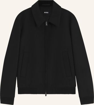 HUGO BOSS Mantel H-Charly-264 Relaxed Fit schwarz