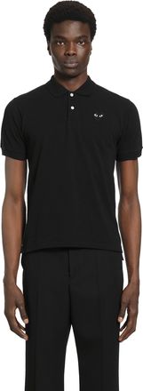 Comme Des Gar&ccedil;ons Heart Cotton Piqu&eacute; Polo Shirt