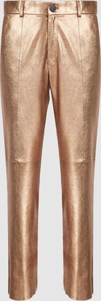Forte_Forte Pantalon Cuir Bronze