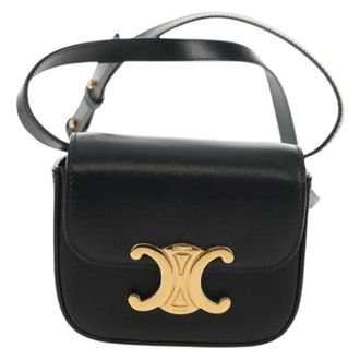 Celine Pre-owned Vintage Triomphe Umh&auml;ngetasche - - Pre-owned - Damen - Schwarzk - ONE SIZE