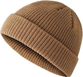 Generic Bonnet dhiver chaud unisexe en tricot chaud classique avec doublure en polaire - Bonnet de ski doux et chaud, Marron 01, taille unique