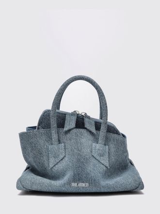 The Attico La Passeggiata Denim-Handtasche von mit doppeltem Griff und Schulterriemen