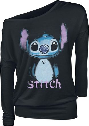 Lilo & Stitch Lilo & Stitch Graffiti Frauen Langarmshirt schwarz 3XL