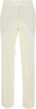 Mauro Grifoni Femme, Pantalons, Blanc, Taille: 42 FR Pantalon Droit Taille Haute