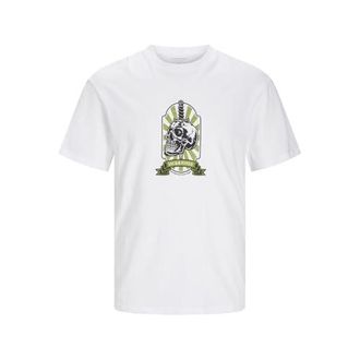 Jack & Jones Jack & Jones Jorseven T-Shirt SS Crew Neck Sn, Blanc &eacute;clatant., M