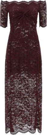 Paco Rabanne Knielanges Kleid - Lila