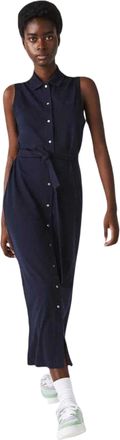 Lacoste T-Shirt-Kleid f&uuml;r Damen, Mit Kragen (Dunkles Marineblau)