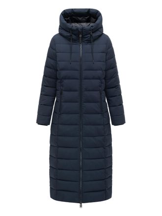 Navahoo Damen Steppmantel Vanillawolke - lang, tailliert & wasserabweisend