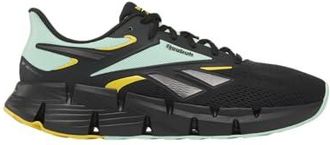 Reebok Homme Zig DYNAMICA 6 Basket, Core Black/Glitch Aqua/Golden Haze, 44 EU