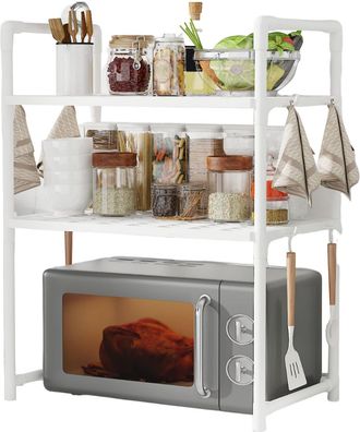 Generic Mikrowellen-Arbeitsplatte, Mikrowellenregal, K&uuml;chen-B&auml;ckerregal, K&uuml;chen-Organizer f&uuml;r K&uuml;chenregale, K&uuml;chenutensilien, K&uuml;chenutensilien
