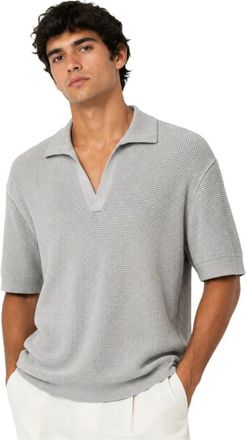 Dolce & Gabbana Homme, Tops, Gris, Taille: M Polo en soie