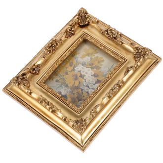 Cabilock Europ&auml;ischer Retro Fotorahmen aus Kunstharz Dekorativer Vintage Bilderrahmen f&uuml;r Wand und Tisch Stabiler Portr&auml;t Fotohalter f&uuml;r Schlafzimmer und Wohnz