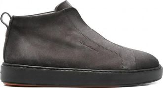 Santoni Homme, Chaussures, Gris, Taille: 43 EU Baskets montante sans lacets