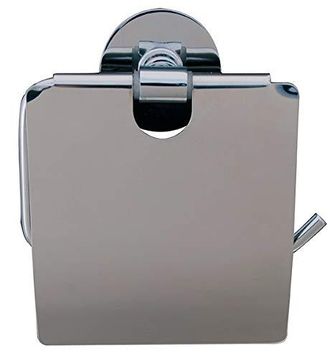 Spirella WC Rollenhalter Easy Edelstahl Toilettenpapierhalter Klopapierhalter zum kleben oder Bohren