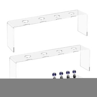 Generic Verkaufsst&auml;nder f&uuml;r Weinflaschenverschl&uuml;sse | 2-teiliger Korkenhalter - Transparentes Organizerregal mit 4 Ebenen f&uuml;r Zuhause Schreibtisch