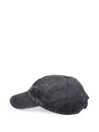 Golden Goose Logo-Embroidered Baseball Cap - Anthracite