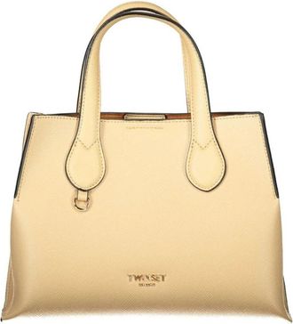Twinset Strukturierte Handtasche mit Henkeln - - Bags - Damen - Beige - ONE SIZE