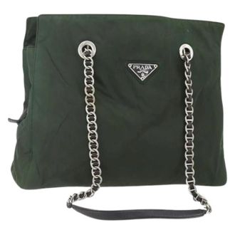 Prada Pre-owned Vintage Nylon Schultertasche - - Pre-owned - Damen - Gr&uuml;n - ONE SIZE