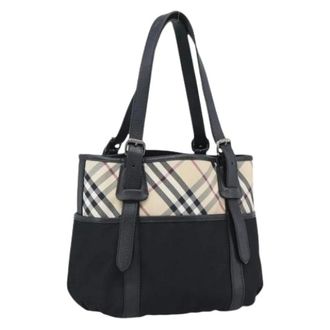 Burberry Sac cabas vintage doccasion - Femme - Pre-owned - Noir - Taille: ONE Size