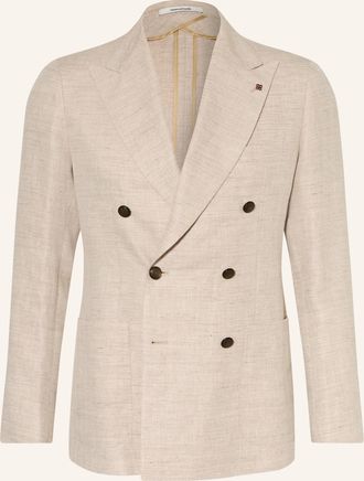 Tagliatore Tagliatore Sakko Slim Fit Mit Leinen beige