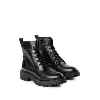 Geox Bottines crant&eacute;es &agrave; lacets en cuir