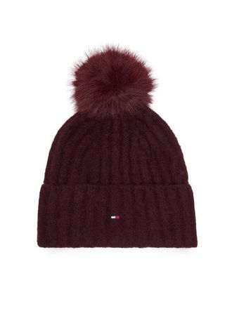 Tommy Hilfiger M&uuml;tze Th Flag AW0AW19330 Dunkelrot