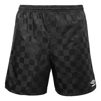 Umbro Herren-Shorts mit Schachbrettmuster Größe L Schwarz Beauty/Weiß