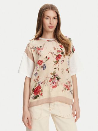 Max Mara T-Shirt Pampas 2515941082 Beige Relaxed Fit
