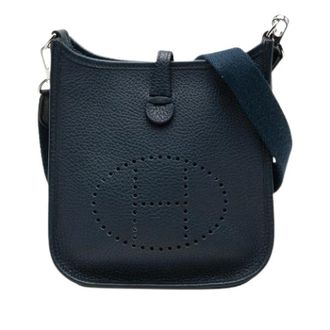 Herm&egrave;s Pre-owned Canvas schultertasche - - Pre-owned - Damen - Blau - ONE SIZE