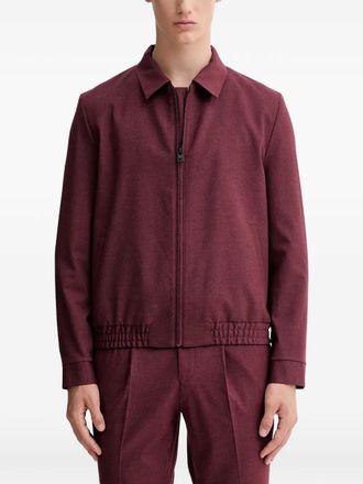 HUGO BOSS zip collar jacket - Rouge
