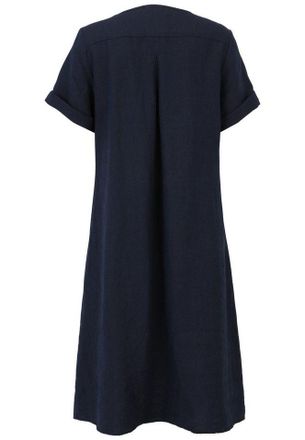 Doris Streich A-Linien-Kleid (1-tlg) aus Leinen mit Halbarm