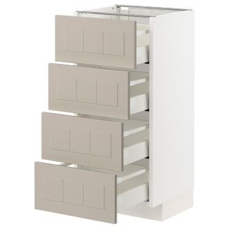 IKEA METOD / MAXIMERA Unterschr., 4 Fronten/4 Schubladen