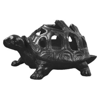 Cabilock Gusseisen Kerzenhalter Schildkr&ouml;te Vintage Metall Dekoration Tischkerzenst&auml;nder Wohnraum Beistelltisch