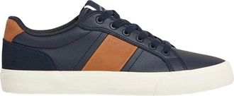 Hackett Homme, Chaussures, Bleu, Taille: 44 EU Blake Max Leather and Suede Trainer
