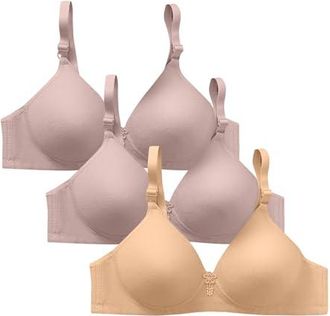 Generic Lingerie mince grande taille sans armatures Soutien-gorge de rassemblement maman soutien-gorge anti-affaissement soutien-gorge fermeture avant, bleu c