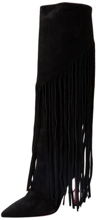 Pinko Damen Ambre Wildleder Kniehohe Stiefel, Z99 Schwarz Limousine, 37 EU