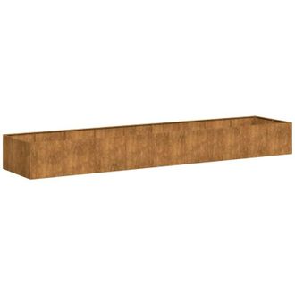 vidaXL Vidaxl - Jardini&egrave;re rouill&eacute; 360x80x40 cm acier inoxydable