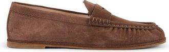 Stuart Weitzman Mocassins Spencer pliss&eacute;s en cuir de veau