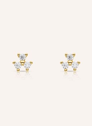 VEYNOU Veynou Ohrstecker Fleur Aus 14 Karat Gelbgold Und 0,16ct. Diamanten gold