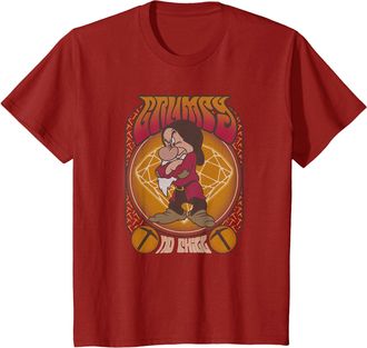 Disney Snow White & The Seven Dwarfs Grumpy Seventies Poster T-Shirt