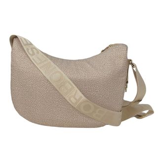 Borbonese Femme, Sacs, Beige, Taille: ONE Size Luna Petit Sac Bandouli&egrave;re