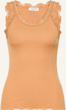Rosemunde Top Babette Mit Seide Und Spitze braun