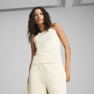 Puma CLASS Kurzes Slim Fit Tanktop Damen, Kleidung, Wei&szlig;, XS