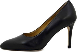 OSVALDO PERICOLI Decollet&eacute; en cuir nappa noir, talon haut 8 cm, fabriqu&eacute; en Italie, 310, Noir, 35 EU