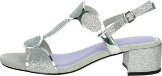 Marco Tozzi Damen Sandalen mit Absatz Elegant Vegan, Silber (Silver), 36 EU