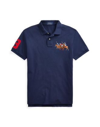 Ralph Lauren CUSTOM SLIM FIT TRIPLE-PONY POLO SHIRT